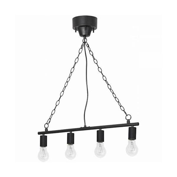 VINTAGE形電球を見せる為にイメージした、多灯式の照明シリーズ。シーリングヶ所にはワンタッチアダプターを使用し、部屋・机・ソファなどに対して、取付け方向を自由に調整可能。チェーン上下のパーツのみカラビナタイプとなりますので、チェーンの長...