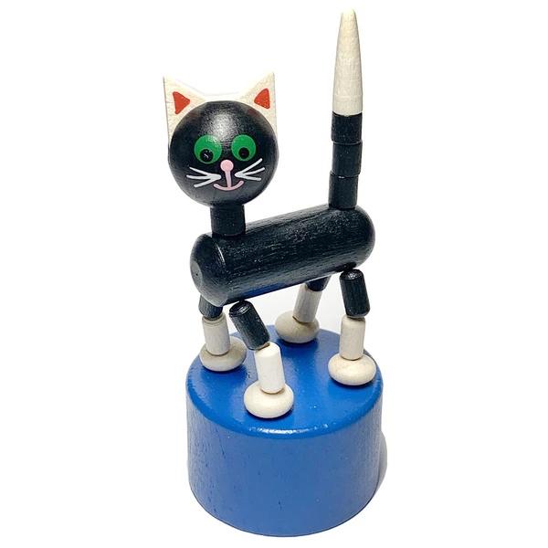 チェコ共和国 『Detoa社』の伝統的な木製玩具です。台座を下から押すと内部に通った糸のテンションがゆるみフィギアがクニャリと動き離すとポップアップするノスタルジックなギミックが特徴です。 【Detoa社】 ヨハン・ショヴァネックによって1...