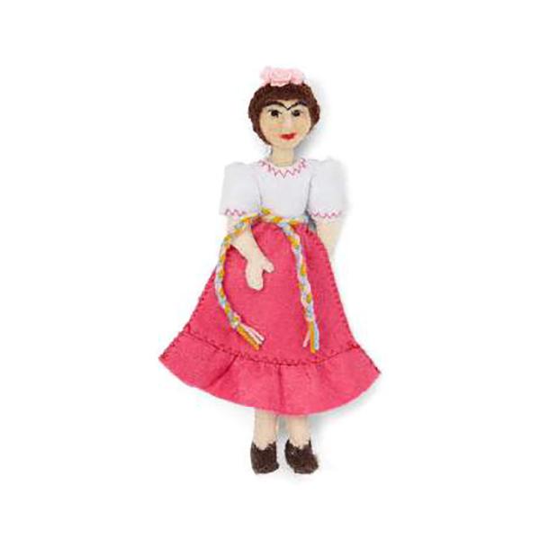 世界的著名人のフェルトオーナメント。サイズ：約L17cm（紐含まず本体）素材：フェルト生産国：キルギス※ハンドメイドの為、1点1点表情や形状が若干異なります。予めご了承ください。