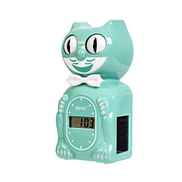 Kit-Cat Klock(キットキャットクロック）は、1932年にアメリカ　オレゴン州でアールアルノーのアイデアで創られ、現代も世界的に有名な猫の時計です。明るい光があればソーラーパネルによって、目をキョロキョロと左右の動かします。デジタ...
