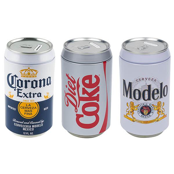 ■リアルな雰囲気の缶型貯金箱■蓋はオープン可能■小物入れにもサイズ：約φ10.7xH19.5cm素材：スチール生産国：中国※輸入品につき、輸送時のキズや汚れなどある場合がございます。※画面上でご覧いただいているカラーと現物カラーは多少異なる...