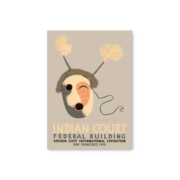 アメリカの大恐慌時、1935〜43年に800万人の雇用を創り出すべく開催されたサンフランシスコゴールデンゲート国際万博で行われたネイティブアメリカン展のポスターを復刻。サイズ：W29.7×H42cm素材：紙生産国：デンマーク※フレームは付属...