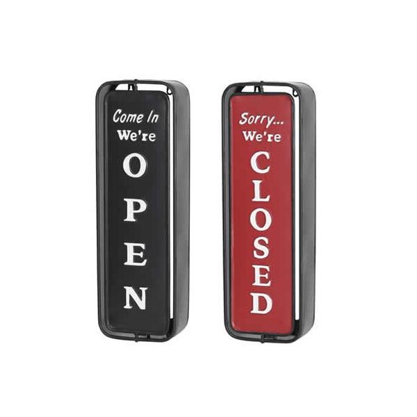 看板部分を回転させることで、OPEN、CLOSEが切り替わります。 店先の回転看板が、街を吹く穏やかな風を浴びる昼下がり。そんな古い映画のような光景が描けるサインスタンド。看板部分を回転させることで、“OPEN”、“CLOSE”が切り替わり...