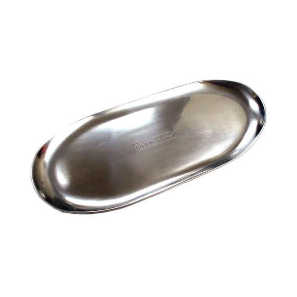 シンプルなアルミ製トレー。小物置きやショップのキャッシュトレーとしてもお使いいただけます。サイズ：W24xD10cm生産国：中国