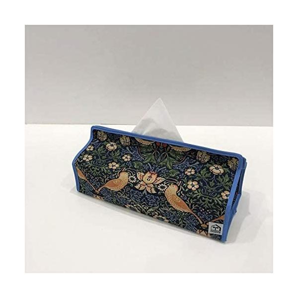 ウィリアムモリスのテキスタイルを使用したティッシュケースボックス。tente/ Best of Morris 19世紀のイギリスの詩人でありデザイナーとして多方面で活躍し、 モダンデザインの父と呼ばれるウィリアムモリス。 その代表作のいちご...