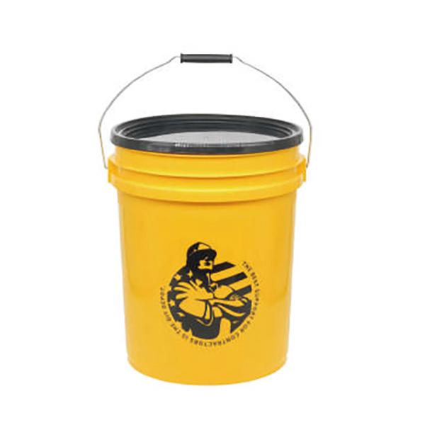 あらゆる単位の変換一覧、定規、ホール計測などがプリントされ、現場でも重宝される 5gal バケット。 安全カラーを意識したカラーリングで現場はもちろん DIY、ガレージ、オフィス、インテリアにも! 工具入れ、材料入れ、ゴミ箱など汎用性が高く...