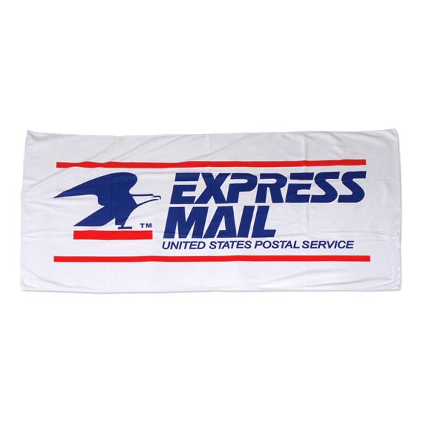 ■人気のUSPS Express Mail柄ビーチタオル■長辺147cmの大判でレジャー、スポーツ、プールに■オフィシャルライセンスプロダクトサイズ：147×71cm素材：100%ポリエステル生産国：中国