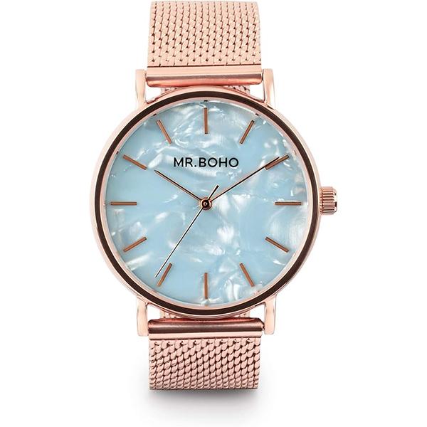 ミラノ製のステンレスストラップを採用した高級感あふれるCADET　METALLIC　STRAP　STEINLESS　STEEL。Mr,BOHOが仕上げに徹底的にこだわったステンレスケースはサイドが非常に美しい放物線を描いており、上質な仕上が...