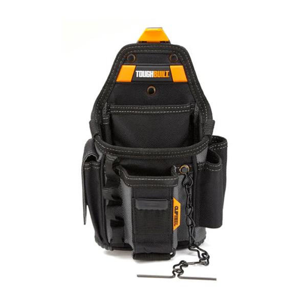 ・TOUGHBUILTヘビーデューティー仕様電工技師向けツールポーチ。・特許取得のTOUGHBUILT ClipTech&amp;#8482; 対応でベルトや壁などへ簡単に脱着可能。・取り外したポーチが倒れるのを防ぐフリップスタンドにより自...