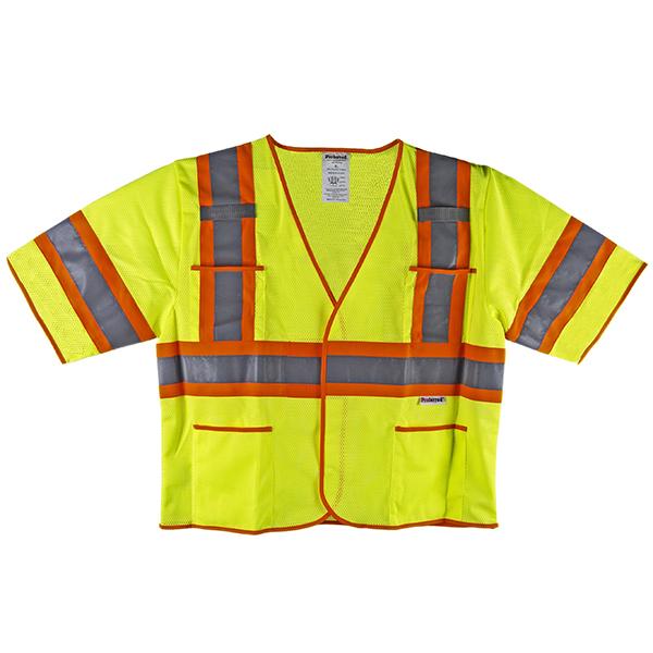 ■軽量で通気性の良いポリエステル製メッシュ■コントラストパイピング付き反射テープ■ポケット4カ所■ANSI / ISEA 107タイプ R クラス 3基準サイズ：L素材：ポリエステル生産国：中国※輸入品につき、輸送時のキズや汚れなどある場合...