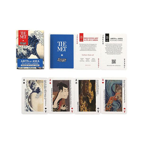 2014年にオーストラリアで設立されたブランド”Lingo”による、メトロポリタン美術館（The Met） とコラボレーションしたアジア美術の名作を紹介するトランプセット。各カードには、東洲斎写楽の「三代目大谷鬼次の奴江戸兵衛」（1794&...