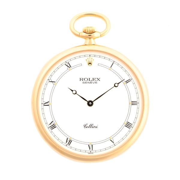 取扱い店舗：ロデオドライブ横浜関内店/TEL:045-900-2239管理番号：6173416商品ランク：中古V品ブランド名：ロレックスROLEX商品名：チェリーニ型番：3761/8商品区分：懐中時計カラー:ホワイトローマン素材：イエローゴ...