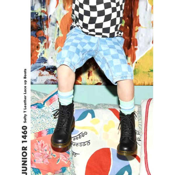 DR.MARTENS 1460 J 8 hole bootsドクターマーチン 1460 ジュニア 8 ホールブーツドクターマーチンの定番ブーツにインスパイアされて誕生した、子どもサイズのレースアップブーツです。可愛らしいシルエットですが、ヒ...