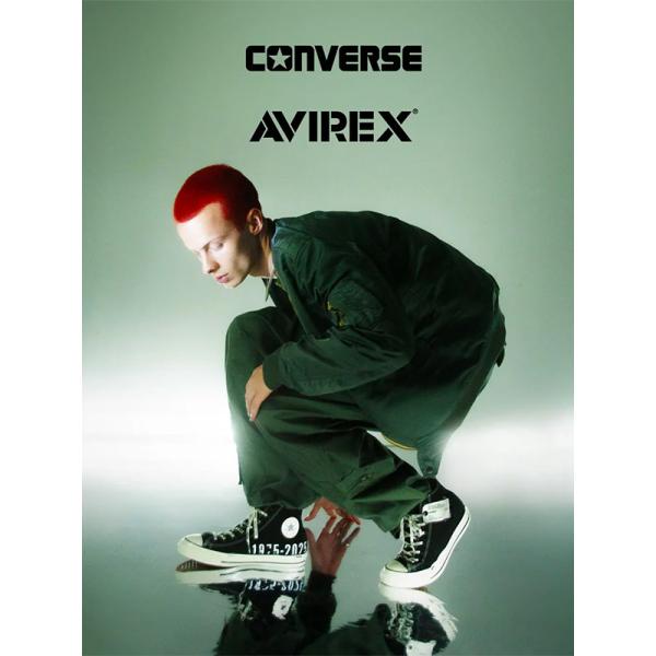AVIREX CONVERSE ALL STAR AGED HIアヴィレックス コンバース オールスター AGED HI2025年に誕生50周年を迎えたAVIREXと、スニーカーの定番ブランドCONVERSEがコラボレーションした特別なAL...