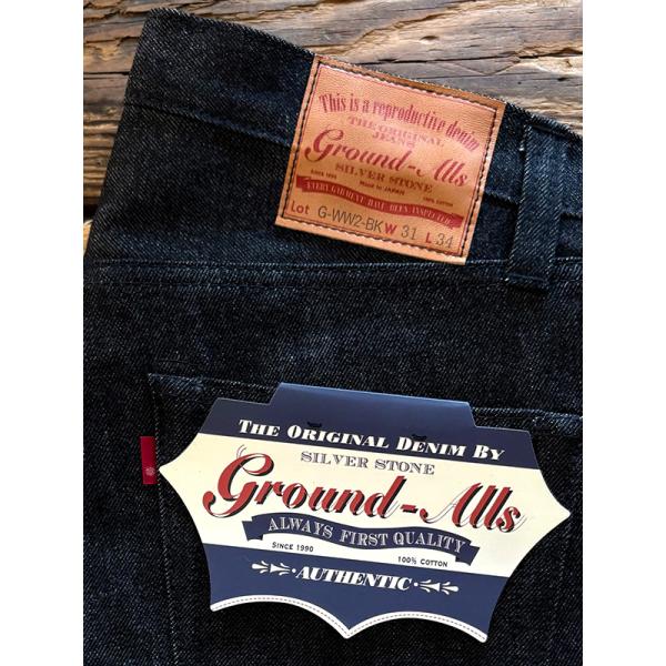 Ground-Alls SILVER STONE WWII Model Denim Pantsグランドオールズ シルバーストーン 大戦期 モデル デニム パンツ1903年、Lカタログに掲載された黒いワークパンツ。青ではなく“黒”という選択は...