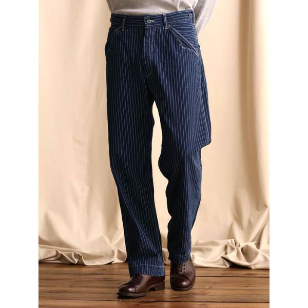 【発売日：2025年06月27日】Schott OLD HICKORY DENIM PANTSショット オールドヒッコリー デニムパンツヴィンテージのディテールシンチバックやサスペンダー釦、バックポケットの位置が外側になっていたりと無骨なデ...