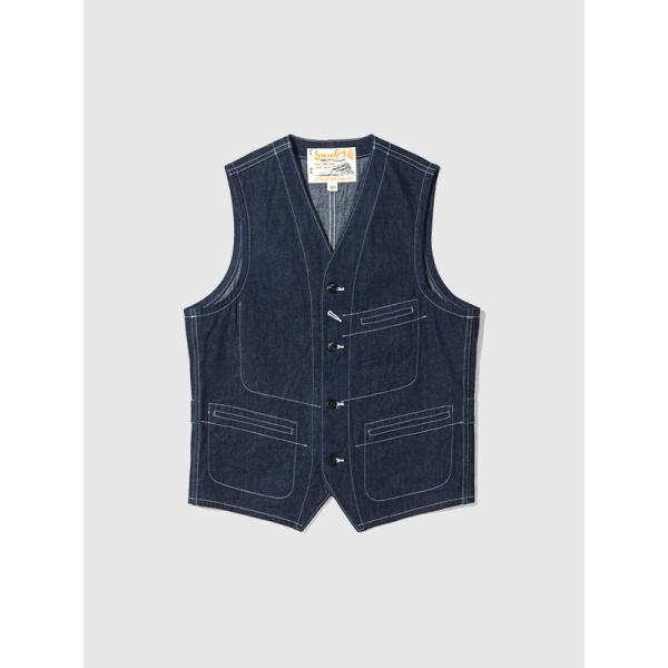 SUGAR CANE 11oz. BLUE DENIM WORK VESTシュガーケーン 11oz. ブルーデニム ワークベスト【SUGAR CANE(シュガーケーン)】日本に誕生した初めての米軍向け衣料メーカーである。当時米軍基地に駐屯し...