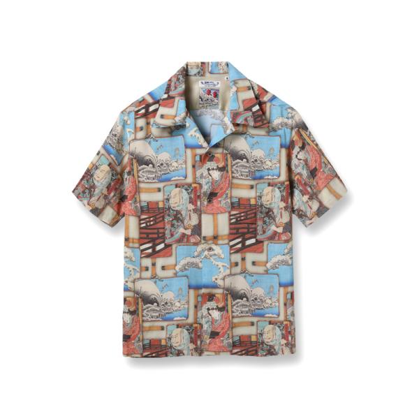 SUN SURF × HIROSHIGE SPECIAL EDITION TAIRANOKIYOMORIKAIIWOMIRUZU Aloha SHIRTサンサーフ × 歌川広重 スペシャルエディション 平清盛怪異を見る図 アロハシャツ東海道...