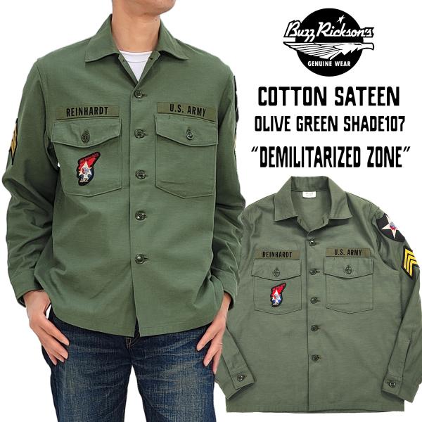 バズリクソンズ ユーティリティシャツ OG-107 長袖シャツ ジョン・レノン DEMILITARIZED ZONE BR29586 新品●サイズ表記は最後の画像に掲載しておりますバズリクソンズのユーティリティシャツOG-107の復刻モデル...