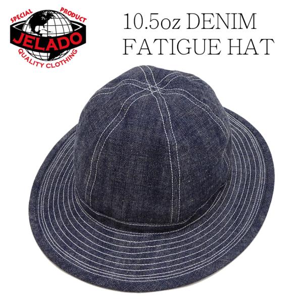 ジェラード 10.5oz デニム ファティーグハット JELADO U.S.ARMY 青タグ 未洗いデニム キャップ 帽子 CT02646 新品●M(約61cm)  ●L(約63cm) ※ノンウォッシュデニムです。洗濯後は全体的に若干の縮み...