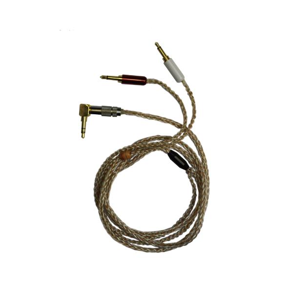 ケーブル：8芯編み込みケーブルプラグ形状(機器側)：金メッキL型3極ミニプラグプラグ形状(ヘッドフォン側)：金メッキモノラルミニプラグケーブル長：約1.1mケーブル重量：36gケース付属
