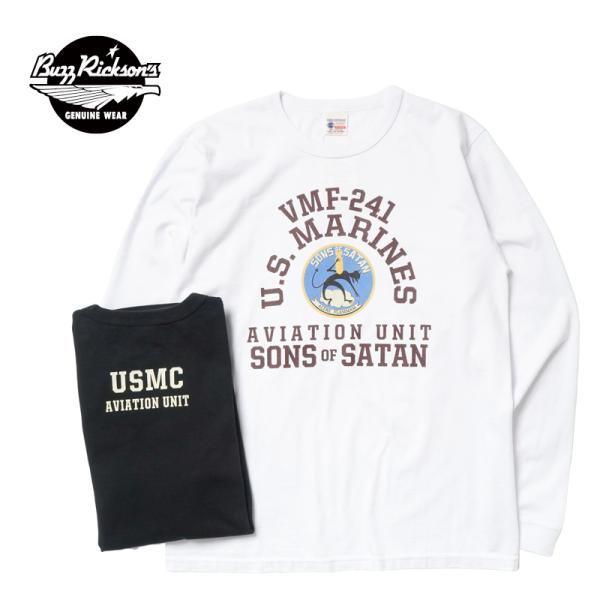 BUZZ RICKSON'S バズリクソンズ長袖Tシャツ “L/S T-SHIRT VMF-241 SONS” BR69627