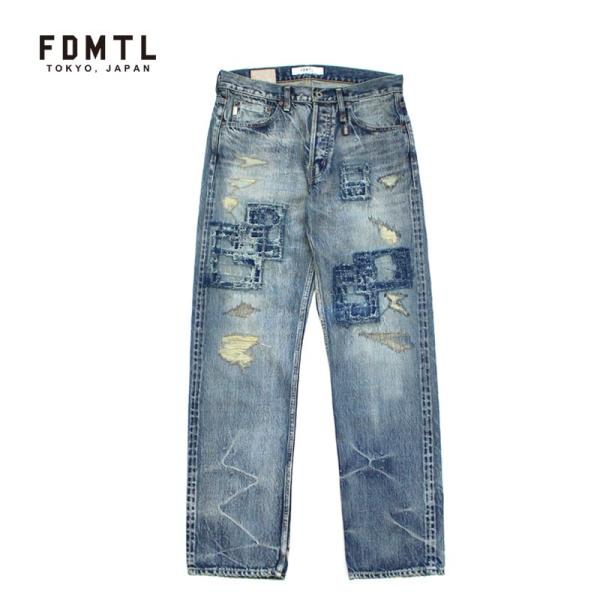 FDMTL ファンダメンタル ジーンズ CLASSIC STRAIGHT DENIM CS68 FA20/MG68メンズ ボロ ユーズド リメイク リペア デニム 日本製