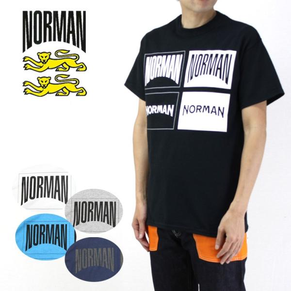 NORMAN ノルマン 半袖 Tシャツ LOGO PRINT CREW NECK TEE SHIRTS NOR-0017