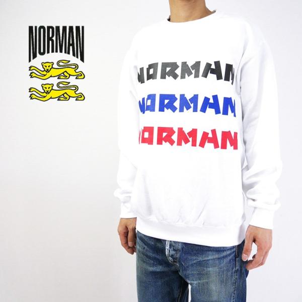 NORMAN ノルマン スウェット Logo Print Crew Neck Sweat Tee Shirts NOR-0035