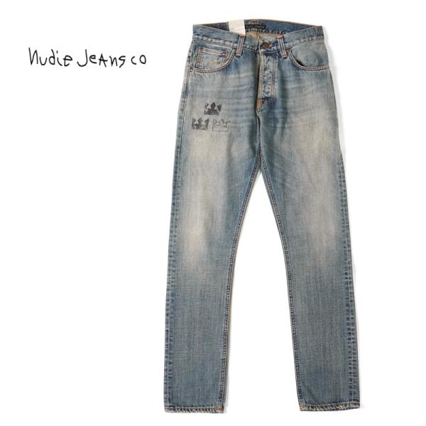 Nudie Jeans ヌーディージーンズデニム パンツ  FEARLESS FREDDIE "SCRIBBLE DENIM"  L32  46161-1320