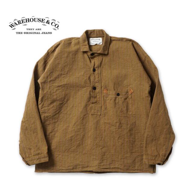 【ワンウォッシュ】WAREHOUSE ウエアハウス　プルオーバーシャツジャケットLot 2213 "GREENEBAUM" 2213-24AW-OW