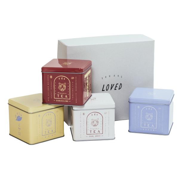 当店おすすめのJAS有機 アールグレイ・ダージリン・ウバ・アッサムの4種のオーガニック紅茶お試しセット ギフトボックス付 紅茶が好きの方へ最適！ 230g x4ベルガモットの風味が香るアールグレイ：売上ナンバーワン ベストセラーの アールグ...