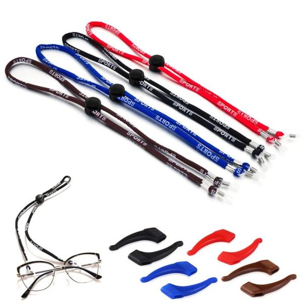 ●商品名前：　Morices 4個 調整可能 メガネストラップ と 4組 シリコーン メガネテンプルホルダー、滑り止め メガネチェーン メガネコード アイ ●商品説明：　・?y?v???~?A???f??z: ?????X?|?[?c???...