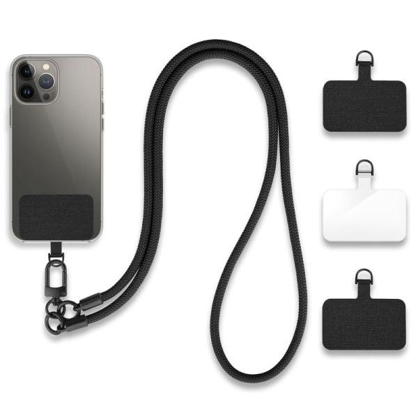 ●商品名前：　UMIMO スマホショルダー 直径7mm ホルダー3枚 スマホストラップ アウトドア 携帯ストラップ 斜めがけ 肩掛け 首掛け 落下防止 調 ●商品説明：　・★【スマホショルダー】 優れた品質と洗練されたデザインが魅力のモバイ...