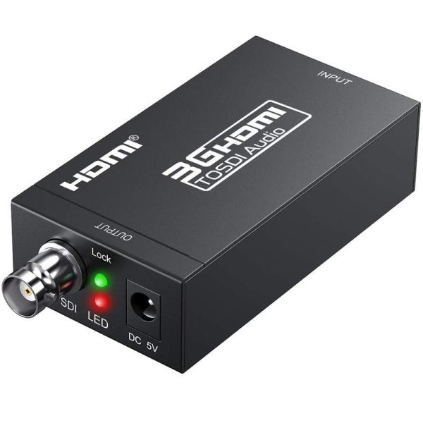 ●商品名前：　ELEVIEW HDMI to SDI コンバーター 1080p@60Hz HDMI to 3G-SDI/HD-SDI/SD-SDI 変換器 ●商品説明：　・SDI端子を搭載したデバイスが使用可能、複数のSDI信号（SD-SD...