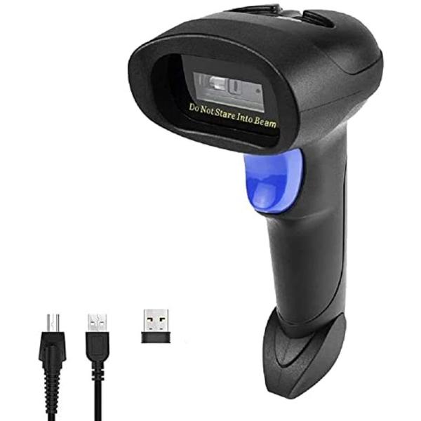 ●商品名前：　ワイヤレス1D2Dバーコードスキャナー、NetumScanポータブル自動QRコードスキャナーは、倉庫POSおよびコンピューター用のUSBレシ ●商品説明：　・?プロフェッショナルな耐衝撃性シリコンデザイン-シリコン保護カバーは...