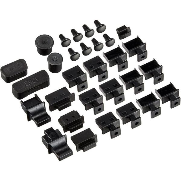 ●商品名前：　アイネックス(AINEX) コネクタカバー セット DC-101B ●商品説明：　・■DisplayPort用×1 ■Mini DisplayPort用×1 ■HDMI (タイプA) 用×2 ■DVI用×1 ■VGA (ミニD...