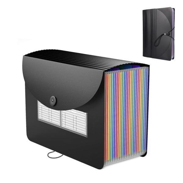 ●商品名前：　ドキュメントスタンド A4 24ポケットアコーディオンファイル 書類ケース 色別ファイリング 大容量 自立型 伸縮ファイル 書類収納ケース  ●商品説明：　・使用場所：ファイリングフォルダは机の上に置くことができ、持ち運びも簡...