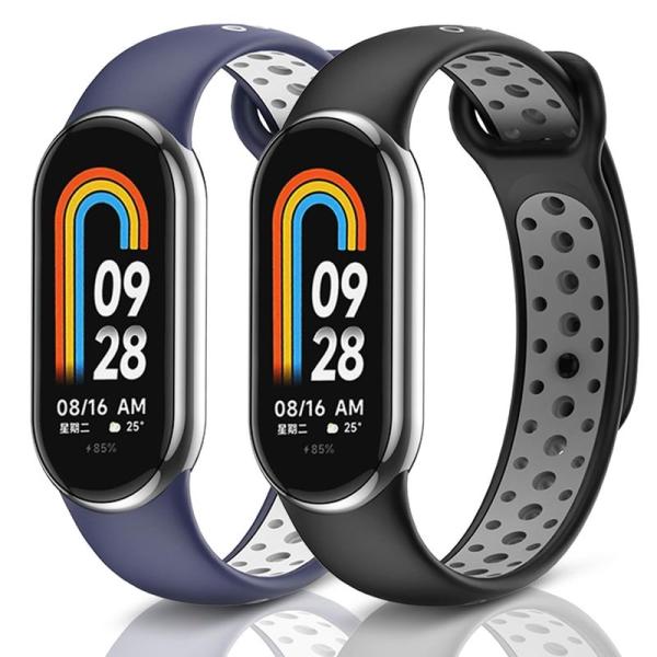 ●商品名前：　RoSoki バンド Xiaomi Smart Band 8 / Xiaomi Mi Band 8 対応 2個セット 柔らかい シリコンバン ●商品説明：　・★【ファッショントレンド】高品質なシリコン素材を採用し、柔軟性と頑丈...