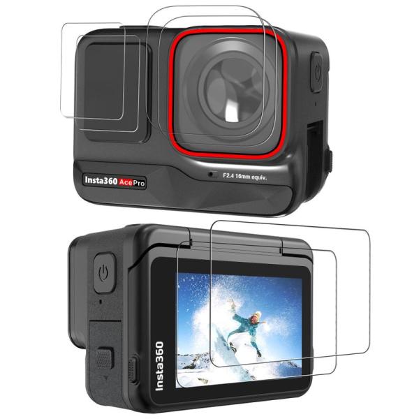 ●商品名前：　CYNOVA Pro 保護フィルム for Insta360 ACE PRO 保護フィルム,インスタ360 ACE PRO 専用 保護フィル ●商品説明：　・【2.5Dアークコーナー】アークエッジテクノロジー、滑らかで丸く、し...