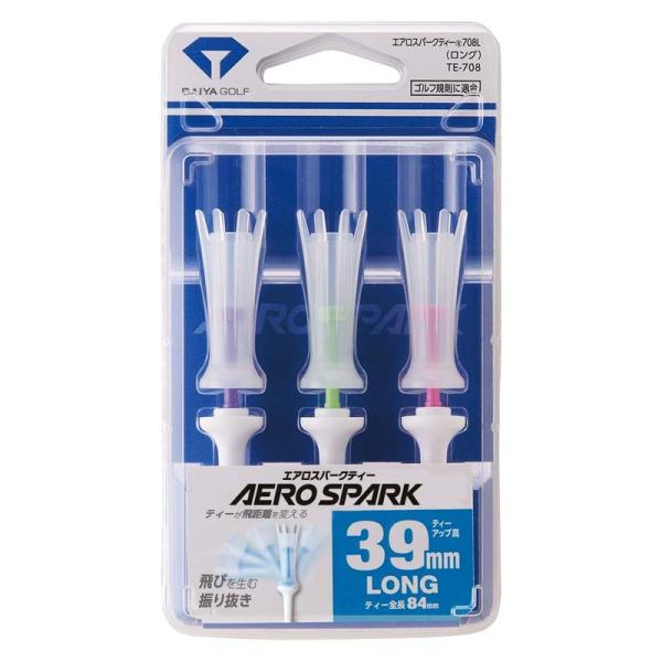 ●商品名前：　ダイヤゴルフ(DAIYA GOLF) ゴルフティー エアロスパークティー 708 ロング クリアー TE-708 ●商品説明：　・「首振り機能」にすることにより、ティーの下部は挿さったままなので、ティーが紛失しにくい構造です。...
