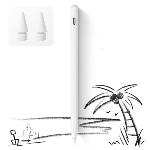 ●商品名前：　iPadペン、パームリジェクション＆チルトGセンサー アクティブスタイラスペンシル for Apple iPad 2018-2024、タブレ ●商品説明：　・?【Bluetooth &amp; Shortcuts】ご使用前に必...