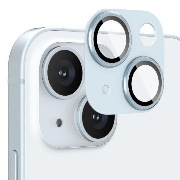 ●商品名前：　Podick レンズカバー iPhone 15 /15 Plus用 カメラフィルム アルミ合金製 9H強化ガラス 傷防止 レンズ保護 耐衝撃 ●商品説明：　・【3代目進化版・一体化デザイン・全面保護】2眼のレンズ部分だけではな...