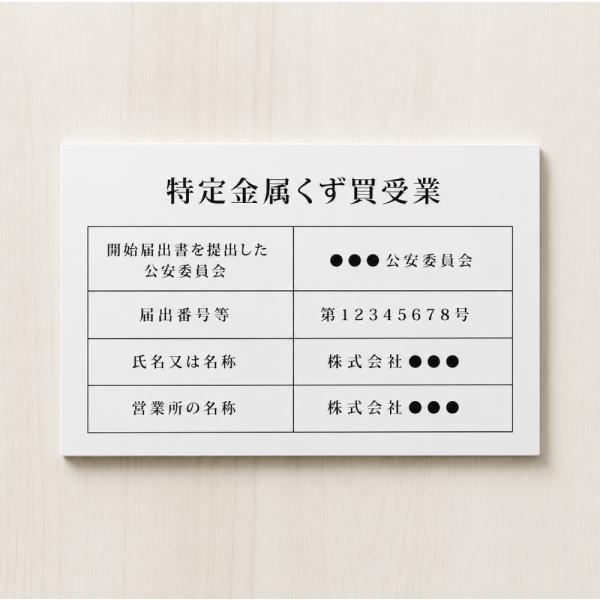 サイズ：A4(H210×W297mm）材質: アルミ複合板、厚さ：3.0mm　UV印刷仕上げカラー: ホワイト