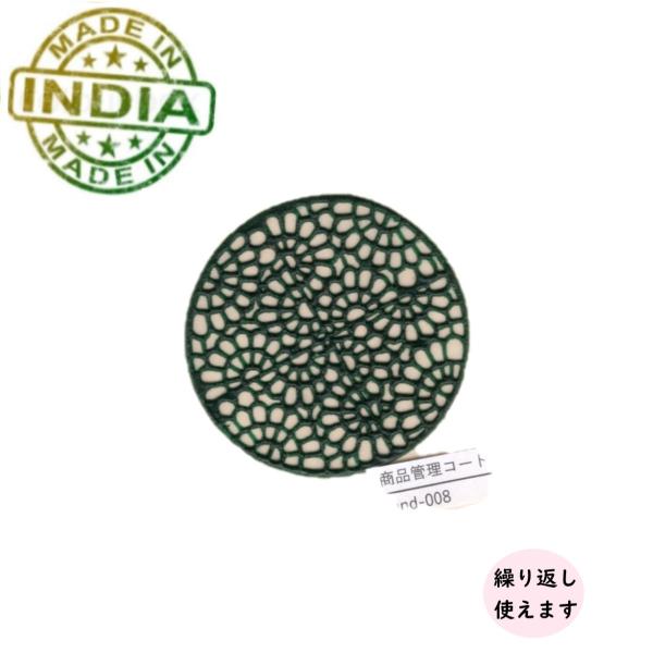 ヘナタトゥー用ステンシルシートサイズ）直径約7ｃｍ（最大）ヘナタトゥーは付属しません。商品のデザインは１枚目のトップ画像をご参照ください。繰り返し使用できる回数は、目安であり使用の状況によって異なります。強く引っ張ると破れてしまうことがあり...