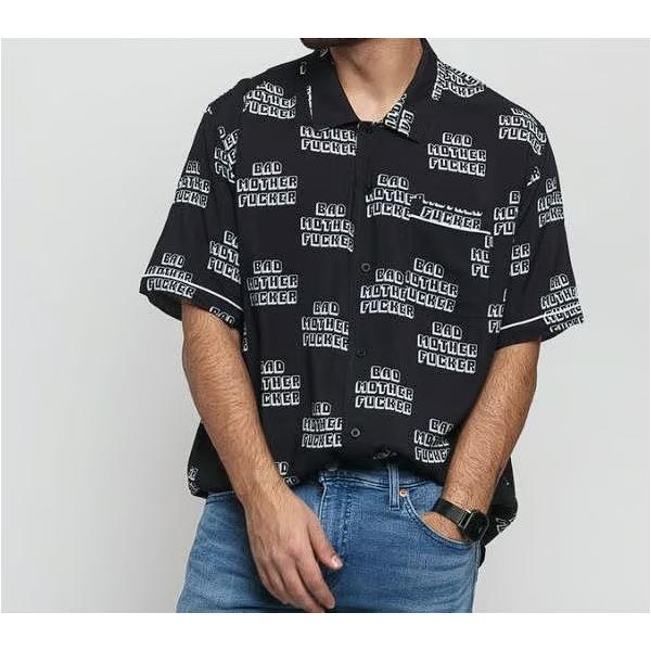 ★★HUF PULP FICTION BAD MF ボタンシャツ★★・新品/未使用/USA正規品・アメリカ西海岸を代表するブランド【HUF（ハフ）】・サンフランシスコの自由な環境の元で生み出される至極のコレクション・1994年に公開された鬼...