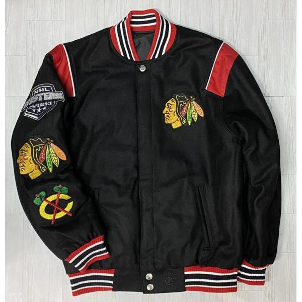 NHL×JH DESIGN【Chicago Blackhawk Reversible Stadium Jacket】【…商品説明…】・新品/未使用/USA正規品/タグ付き・絶大な人気を誇るスポーツライセンスウェアブランド【JH Design...