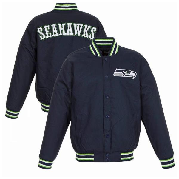 JH design【Seattle Seahawks Varsity Jacket 】【…商品説明…】・新品/未使用/USA正規品・USAで絶大な人気を誇るスポーツライセンスウェアブランド【JH Design】・オフィシャルライセンスプロダ...