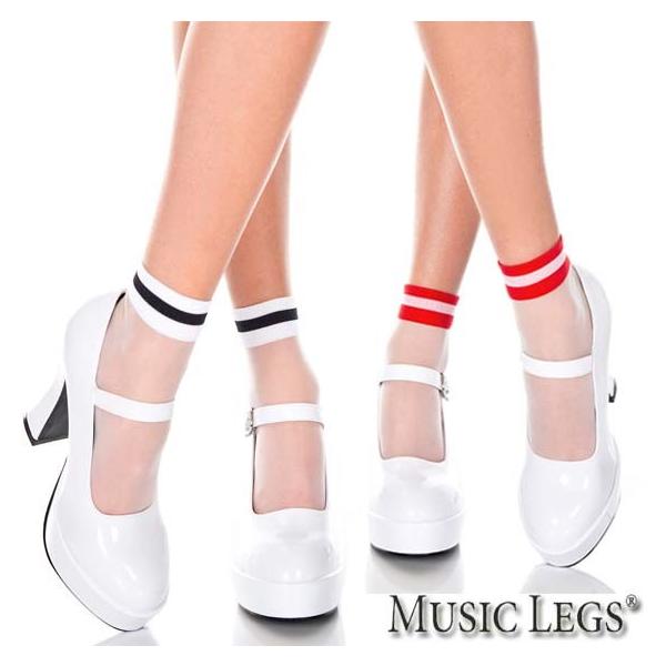 【メール便4点まで270円】日本でもBガールやダンサーをはじめ、絶大なる支持を得ております♪ランジェリーやコスチュームを扱う、アメリカの有名ブランドMUSIC LEGSが登場。履き口部分がスポーティーなライン入りリブになった、透け感のあるシ...
