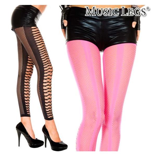 日本でもBガールやダンサーをはじめ、絶大なる支持を得ております♪ランジェリーやコスチュームを扱う、アメリカの有名ブランドMUSIC LEGSが登場!!前後逆に着用OK！大胆なダイアモンドネットがSexyなレギンスタイツ☆普段からはもちろん、...